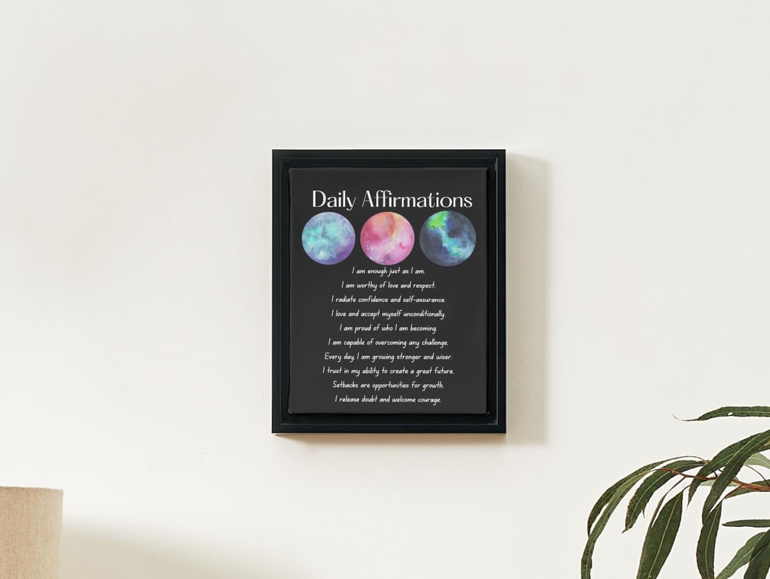 Printable Daily Affirmations Cards | Positive Mindset, Self-love, and ...