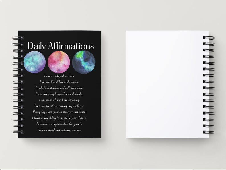 Printable Daily Affirmations Cards | Positive Mindset, Self-love, and ...