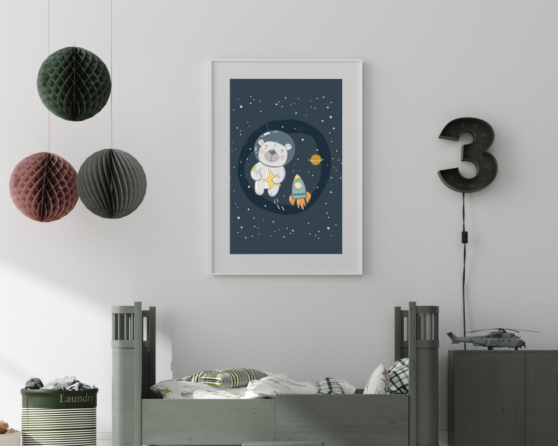 Space Nursery Wall Art. Space Themed Nursery. Space Nursery | Etsy