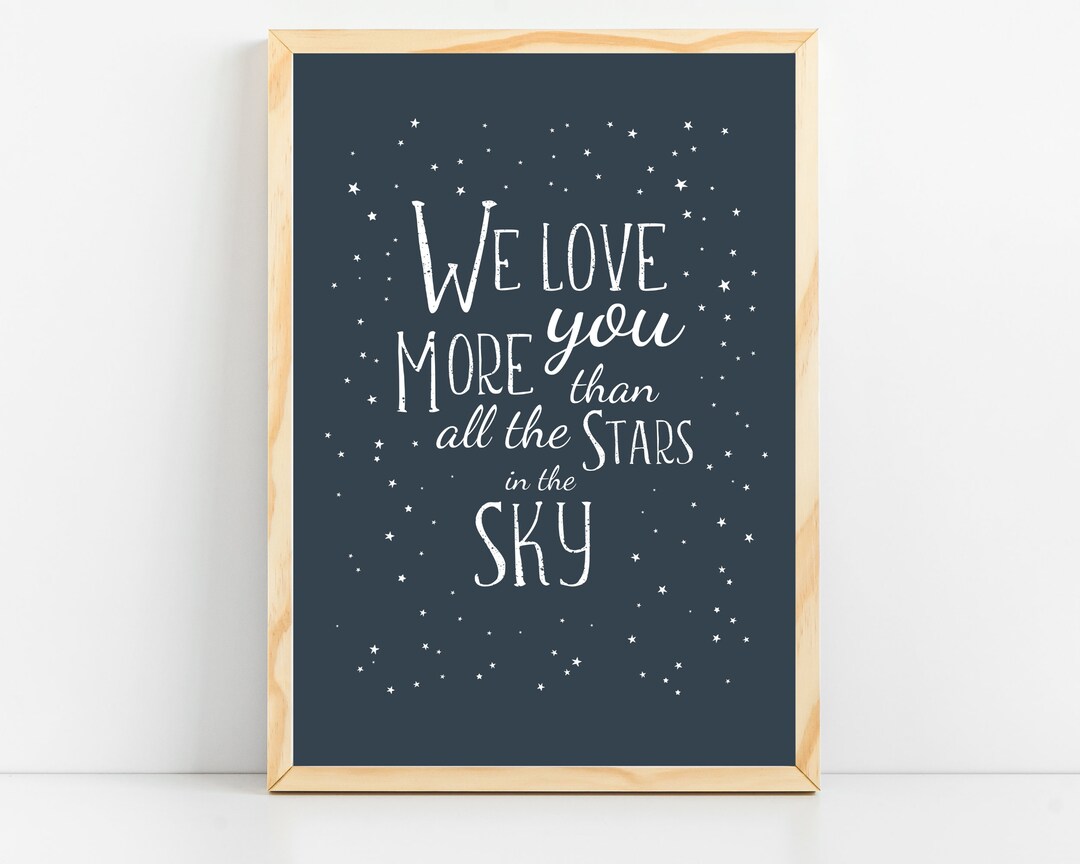 Space Nursery Print, Space Themed Nursery, Outer Space Baby Room, We ...