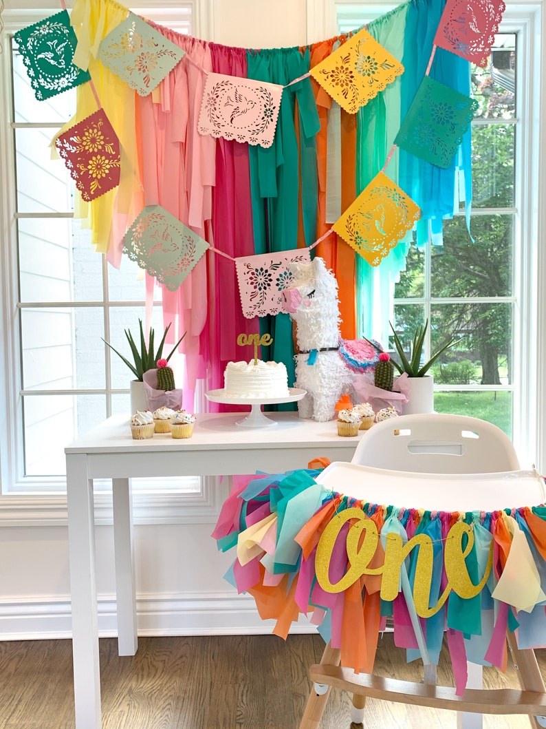 Fiesta First Birthday Fiesta High Chair Banner First - Etsy