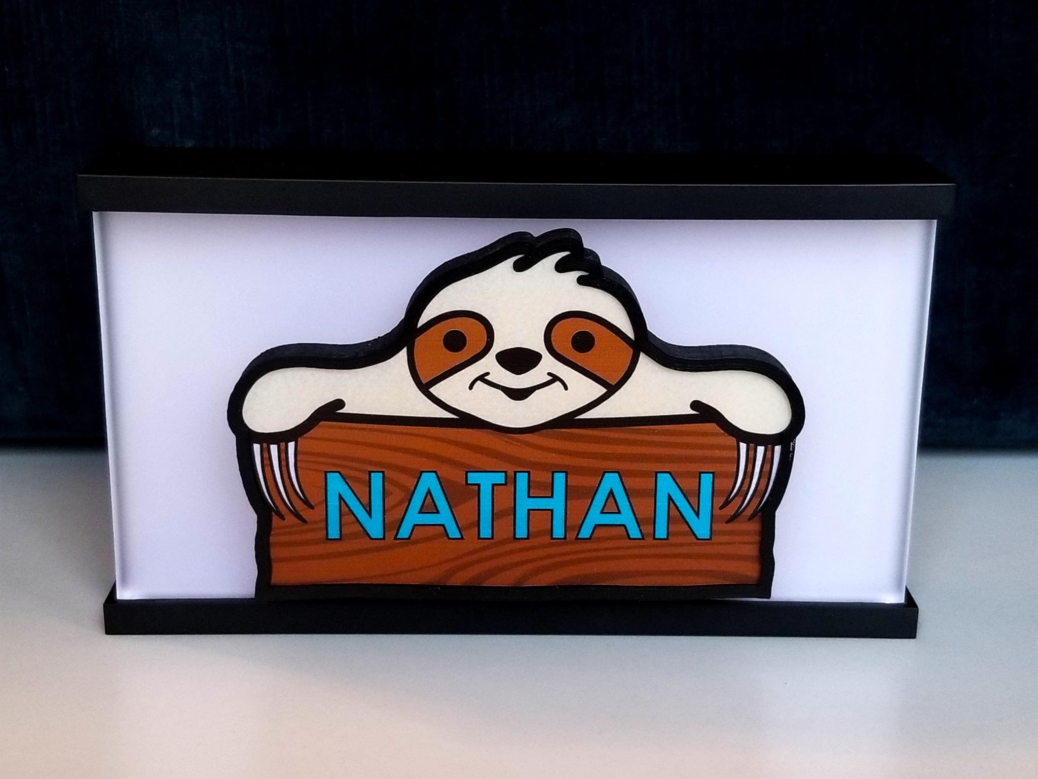 Sloth Light Custom Night Light Sloth Room Decor Animal | Etsy