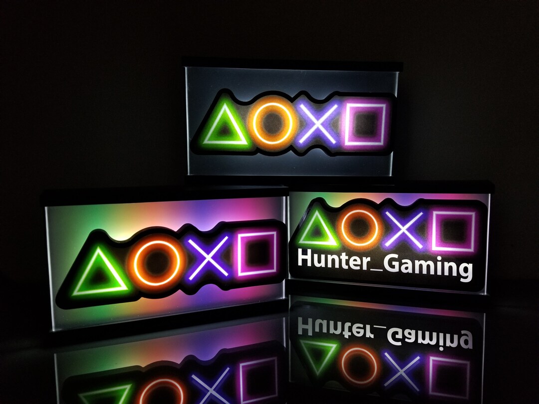 Playstation Led Sign, Game Room Decor, Playstation Light, Custom Led ...