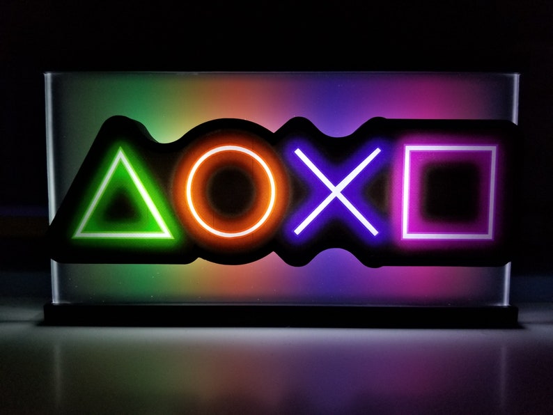 Playstation Led Sign Game Room Decor Playstation Light - Etsy