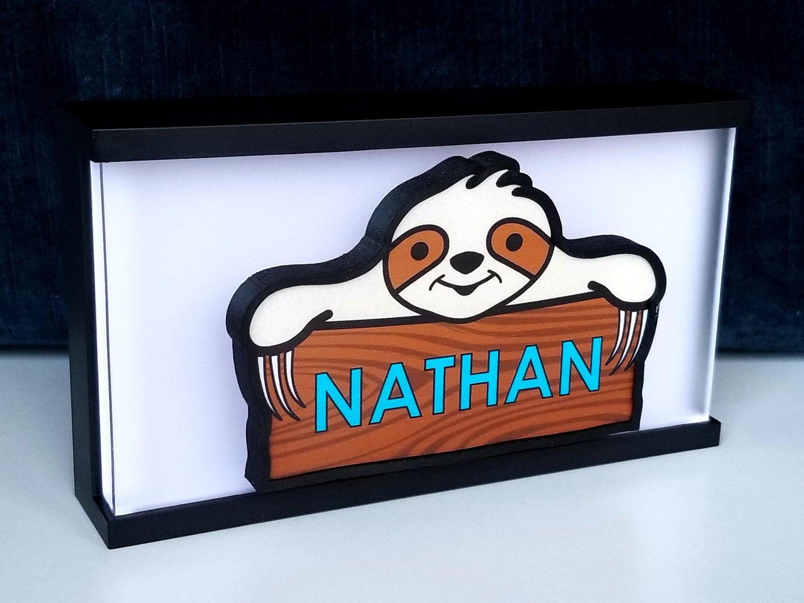 Sloth Light Custom Night Light Sloth Room Decor Animal - Etsy