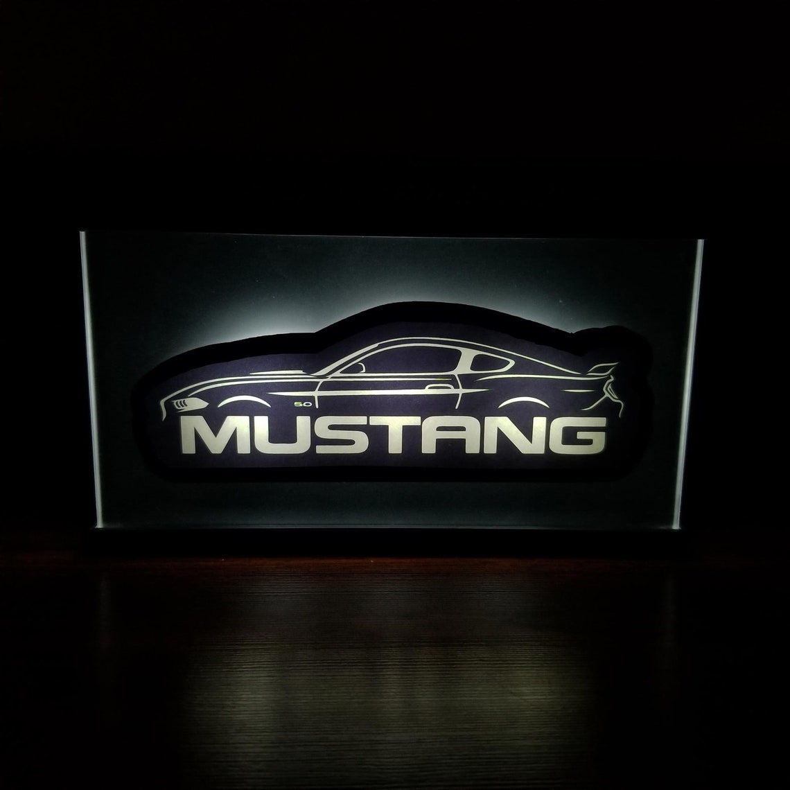 2019 Mustang Light - Custom Night Light - Mustang Room Decor - Sports ...