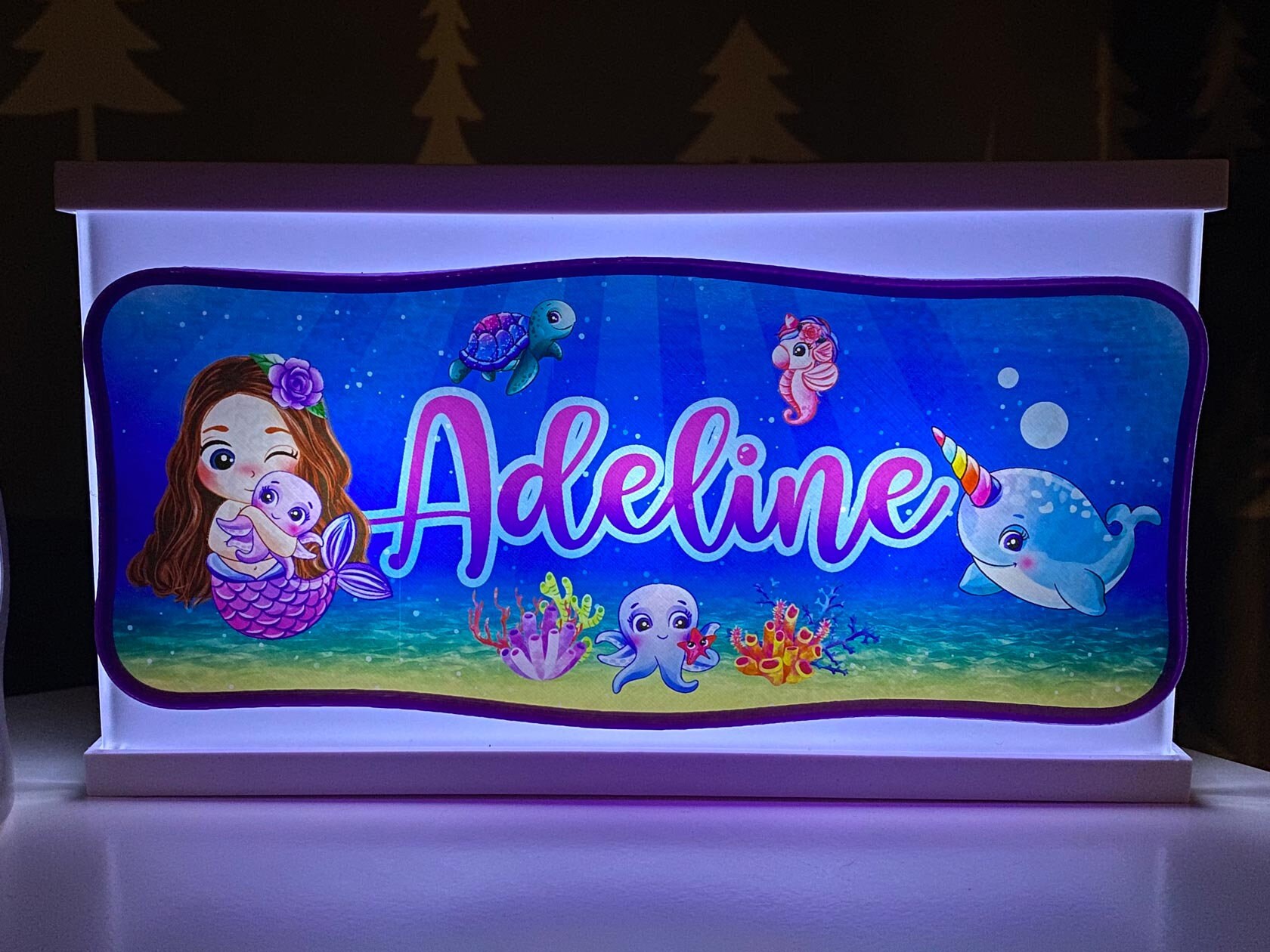 Mermaid Light Mermaid Room Decor Mermaid Night Light | Etsy