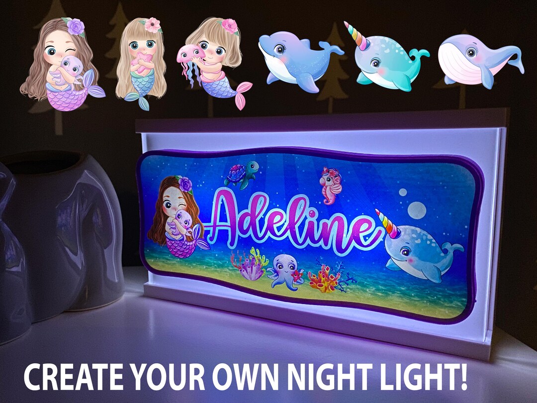 Mermaid Light - Mermaid Room Decor - Mermaid Night Light - Mermaid Lamp ...