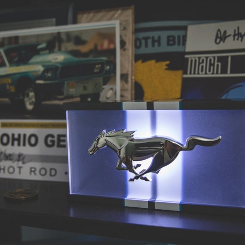 Ford Mustang Logo LED Light - Etsy