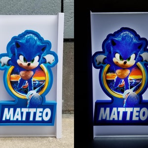 Sonic the Hedgehog Light - Sonic Room Decor - Sega Night Light - Tails ...