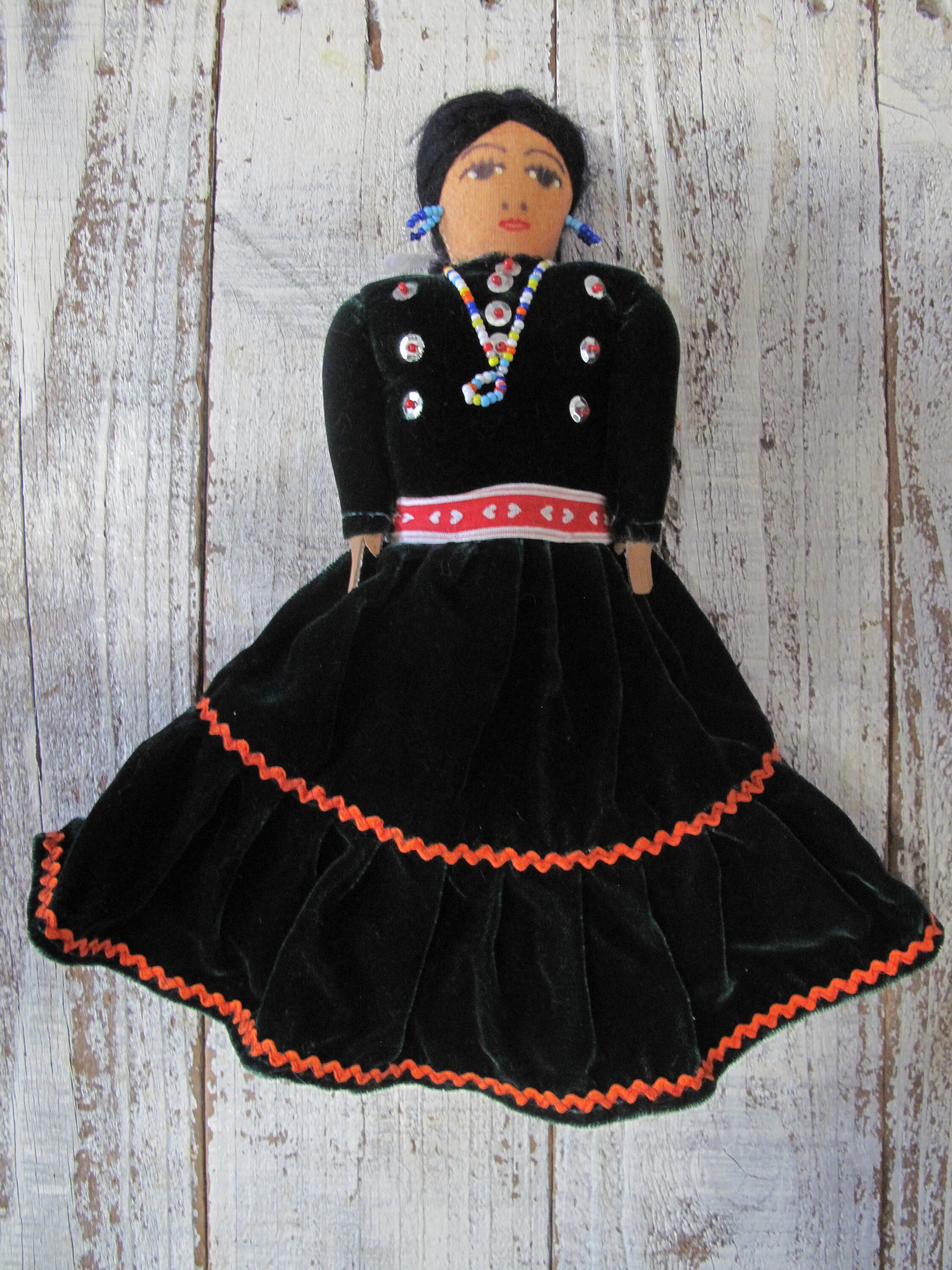 Navajo Doll Beautiful Navajo Soft Doll in Traditional Navajo Velvet ...