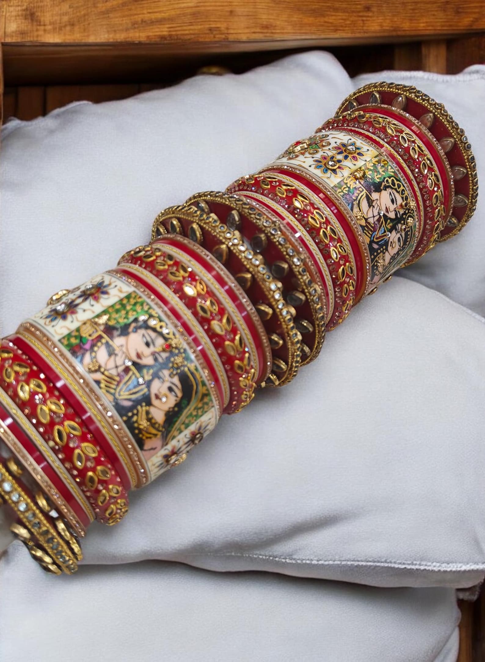 Traditional Rajawadi Bridal Chuda, Rajathani Bridal Chuda Set ...