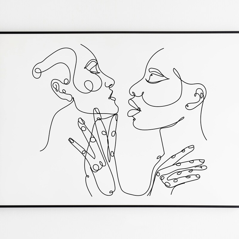 Lesbian Drawing - Etsy