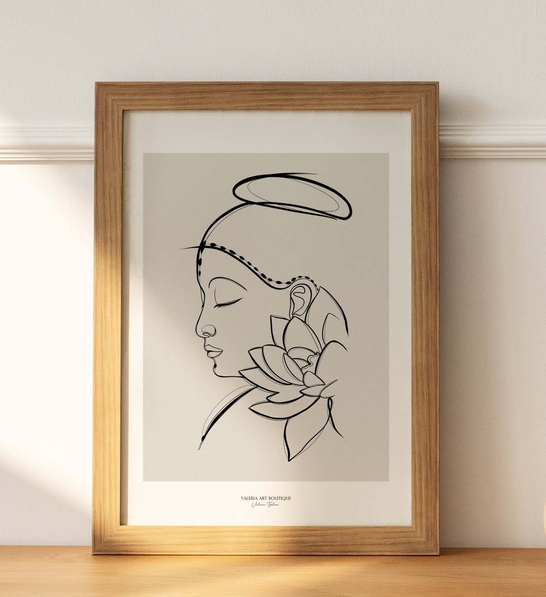 Mindful Lines: Printable Buddha Artwork Instant Download - Etsy