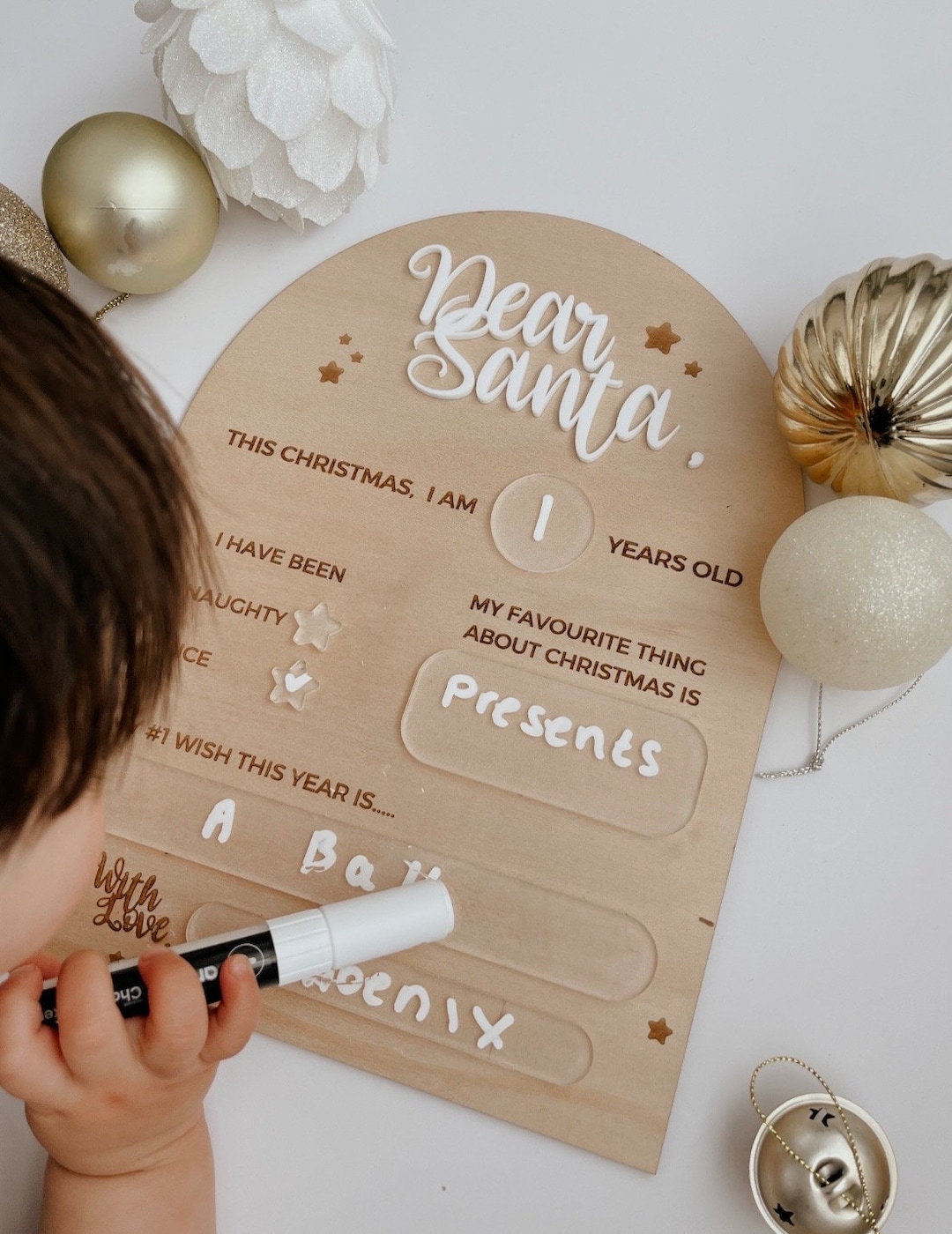 Personalized Reusable Letter to Santa Board: Christmas Tradition - Etsy