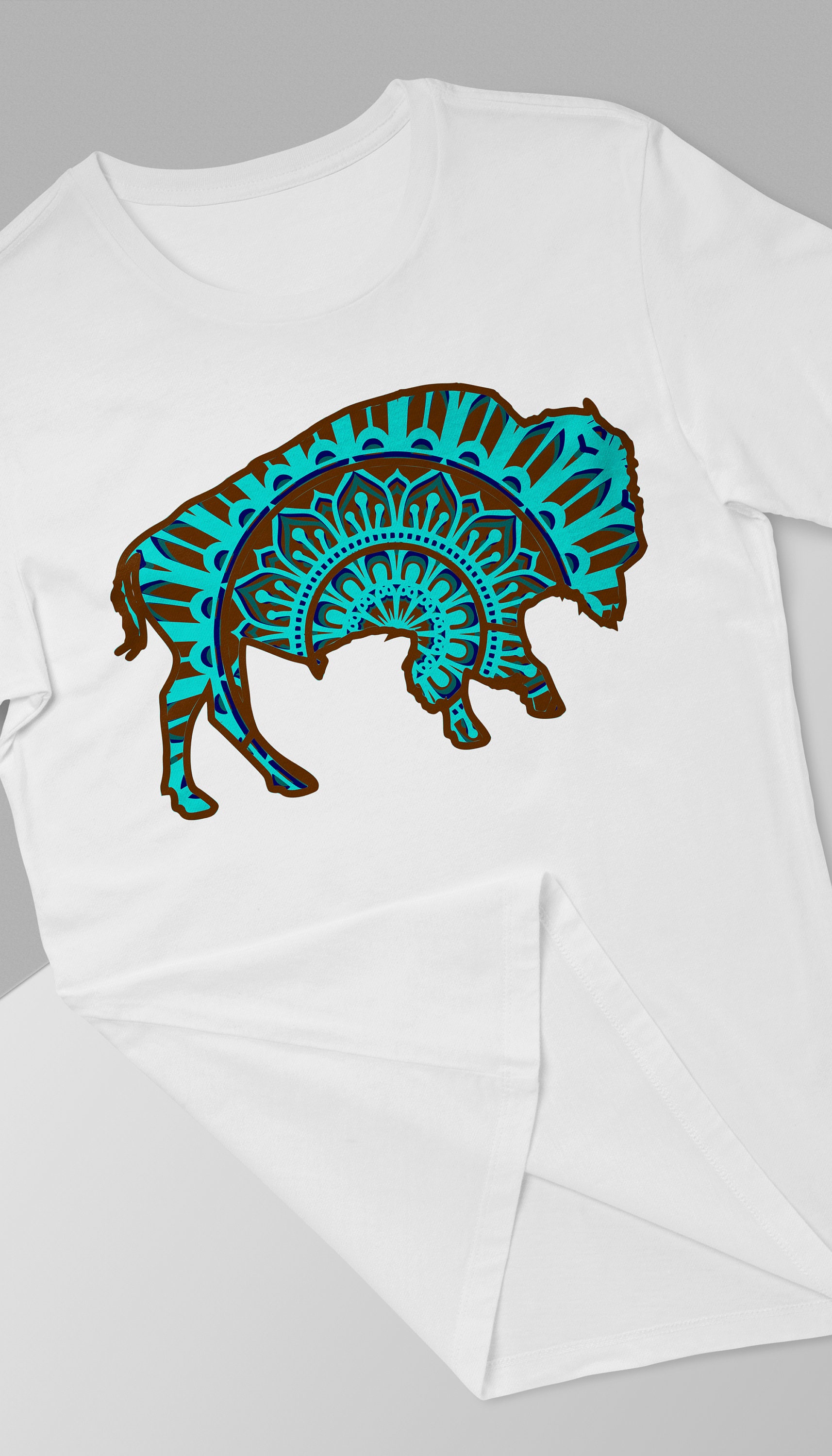 Layered 3-d Bison Mandala Svg Cut File for Cricut and Silhouette, PNG ...