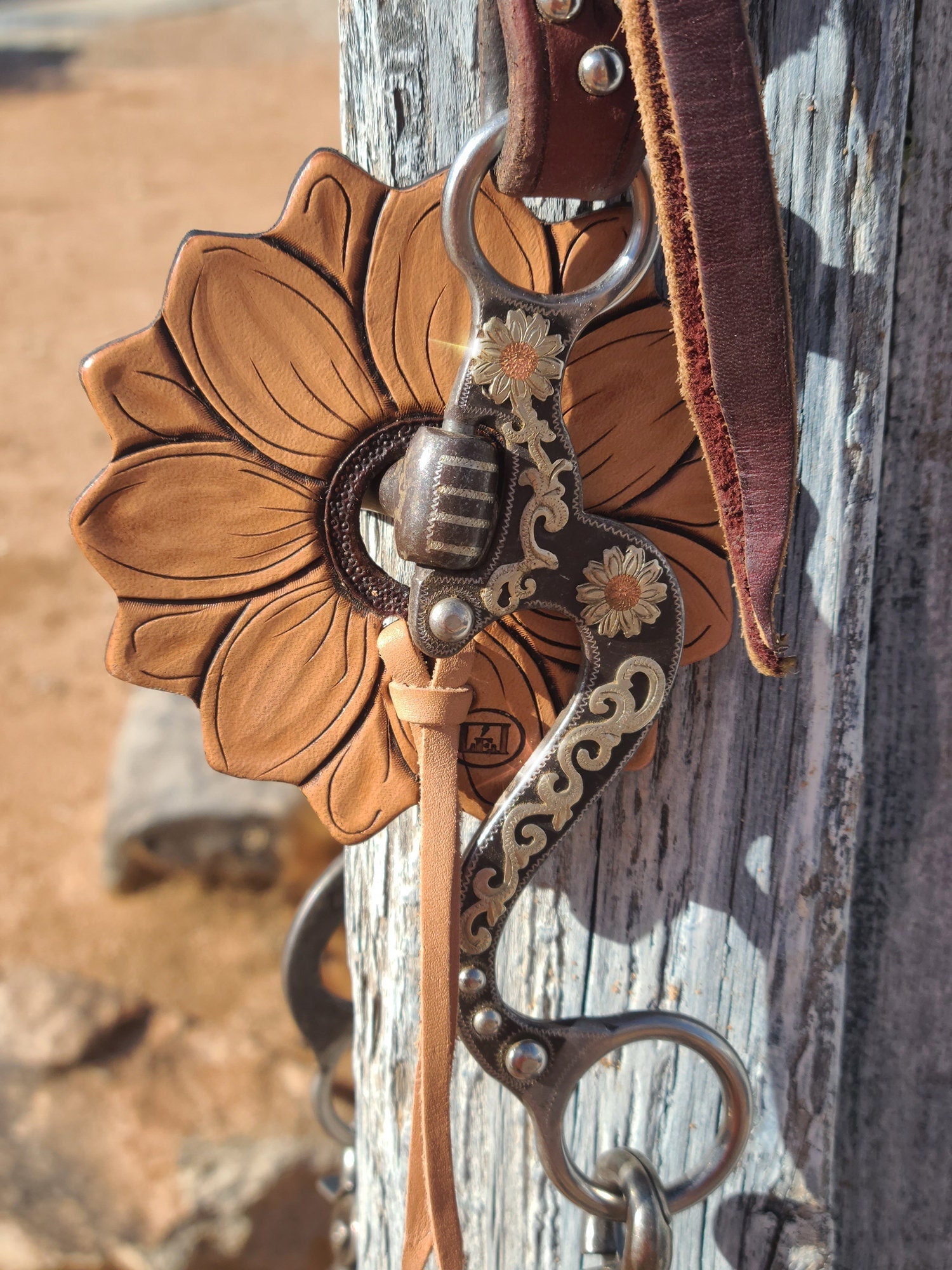 Sunflower Tooled Bit Guards - Etsy
