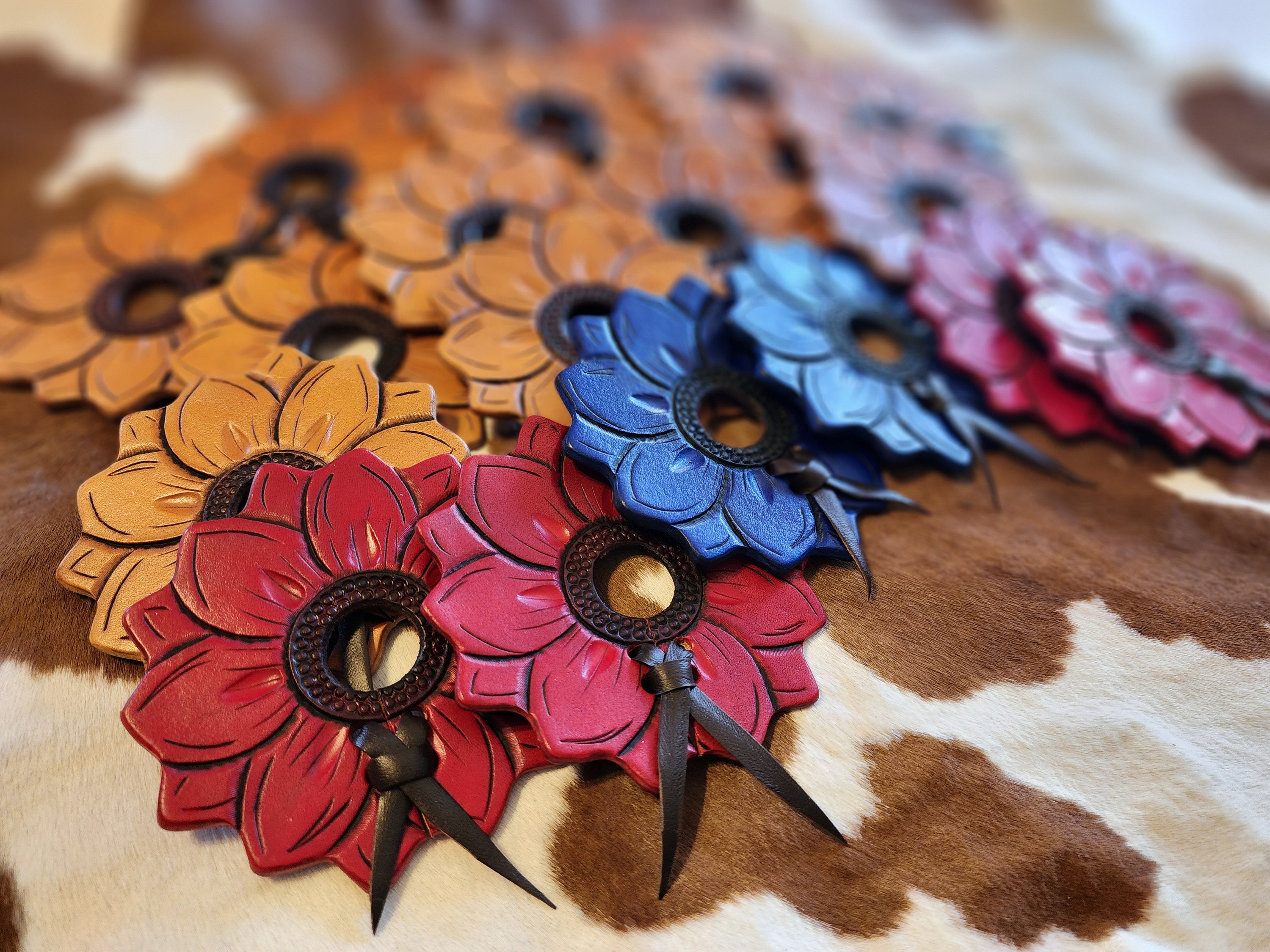 Sunflower Tooled Bit Guards - Etsy