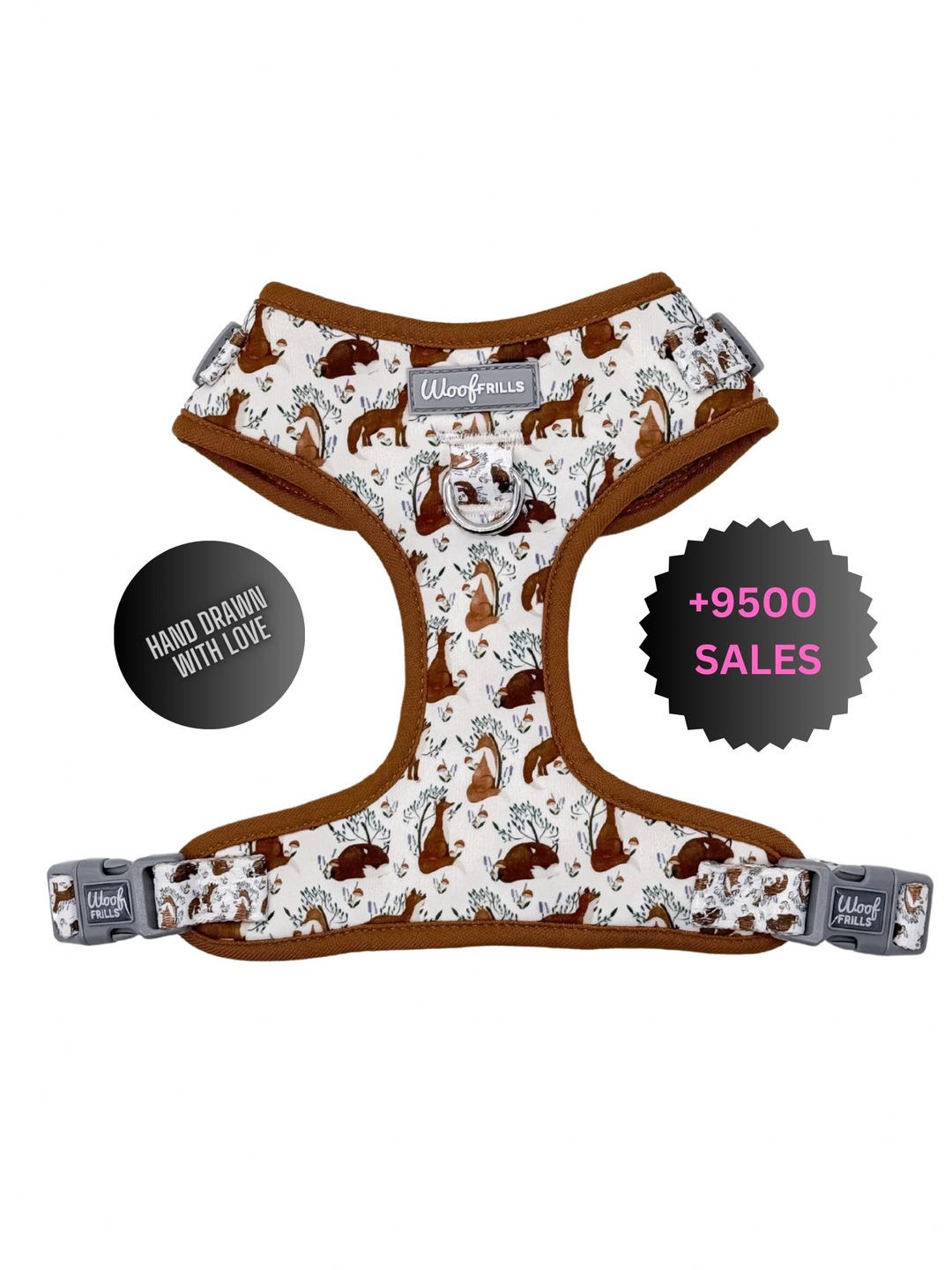 Fox Harness for Dogs ,autumn Adjustable Puppy Harness, Cute Dog Harness ...