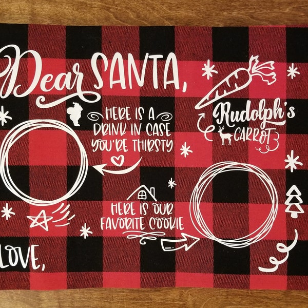 Dear Santa Placemat - Etsy