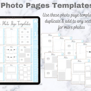 Digital Blue Baby Journal, Baby’s First Year, Baby Boy, Portrait ...