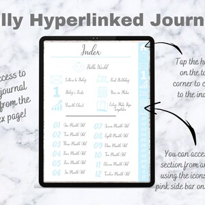 Digital Blue Baby Journal, Baby’s First Year, Baby Boy, Portrait ...