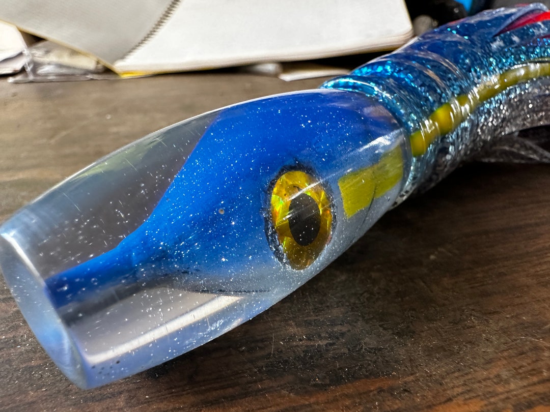 Home Made 9” Invert Trolling Lure for Tuna, Ahi, Marlin, Sailfish ...