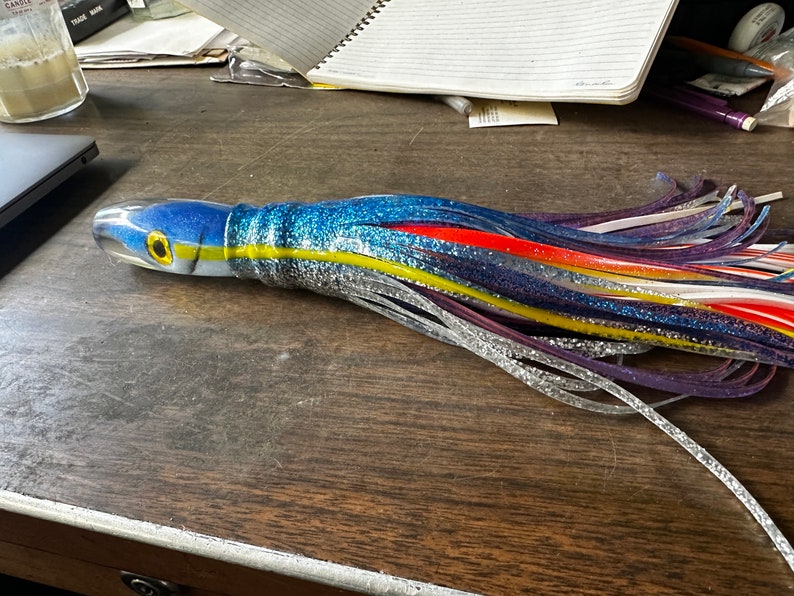 Home Made 9” Invert Trolling Lure for Tuna, Ahi, Marlin, Sailfish ...