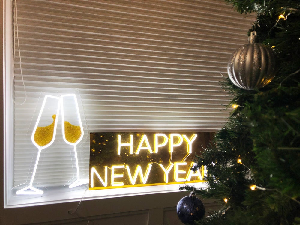 Happy New Year Neon Sign for NYE Parties - Etsy