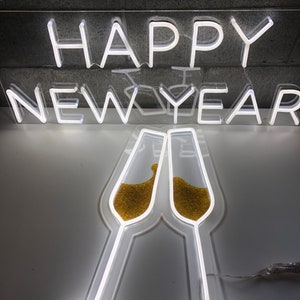 Happy New Year Neon Sign for NYE Parties - Etsy