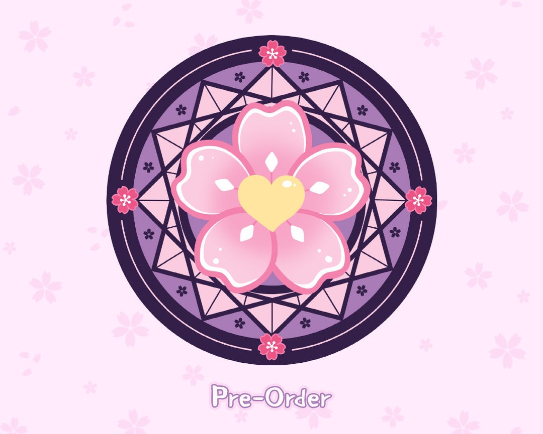 Sakura Magic Circle Chairmat | 120x120cm - Etsy