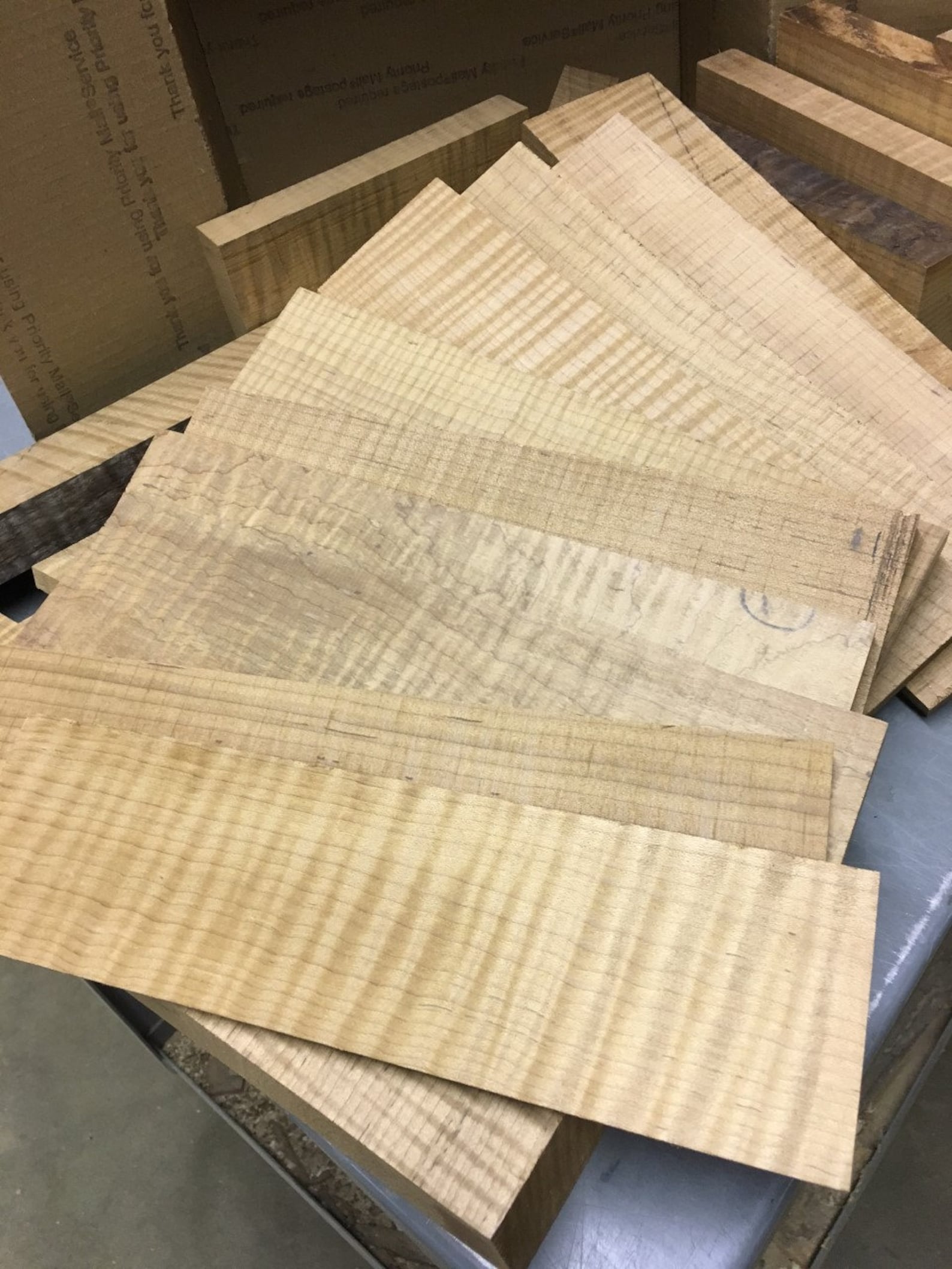 Curly Maple Craft Wood Thin Lumber Scrap Wood Arts & - Etsy