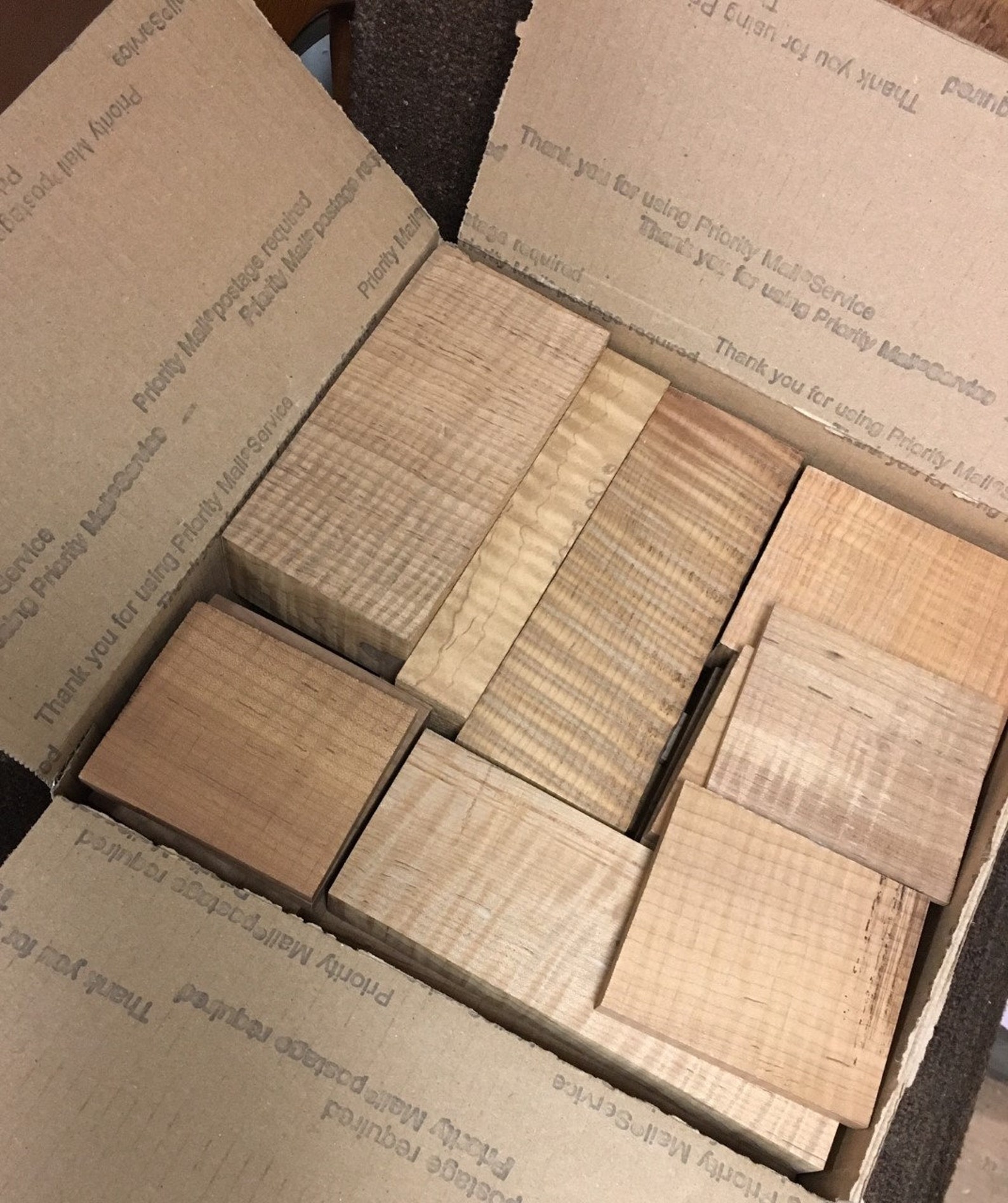 Curly Maple Craft Wood Thin Lumber Scrap Wood Arts & - Etsy