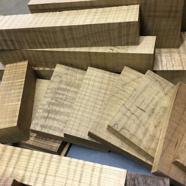 Curly Maple Craft Wood Thin Lumber Scrap Wood Arts & - Etsy