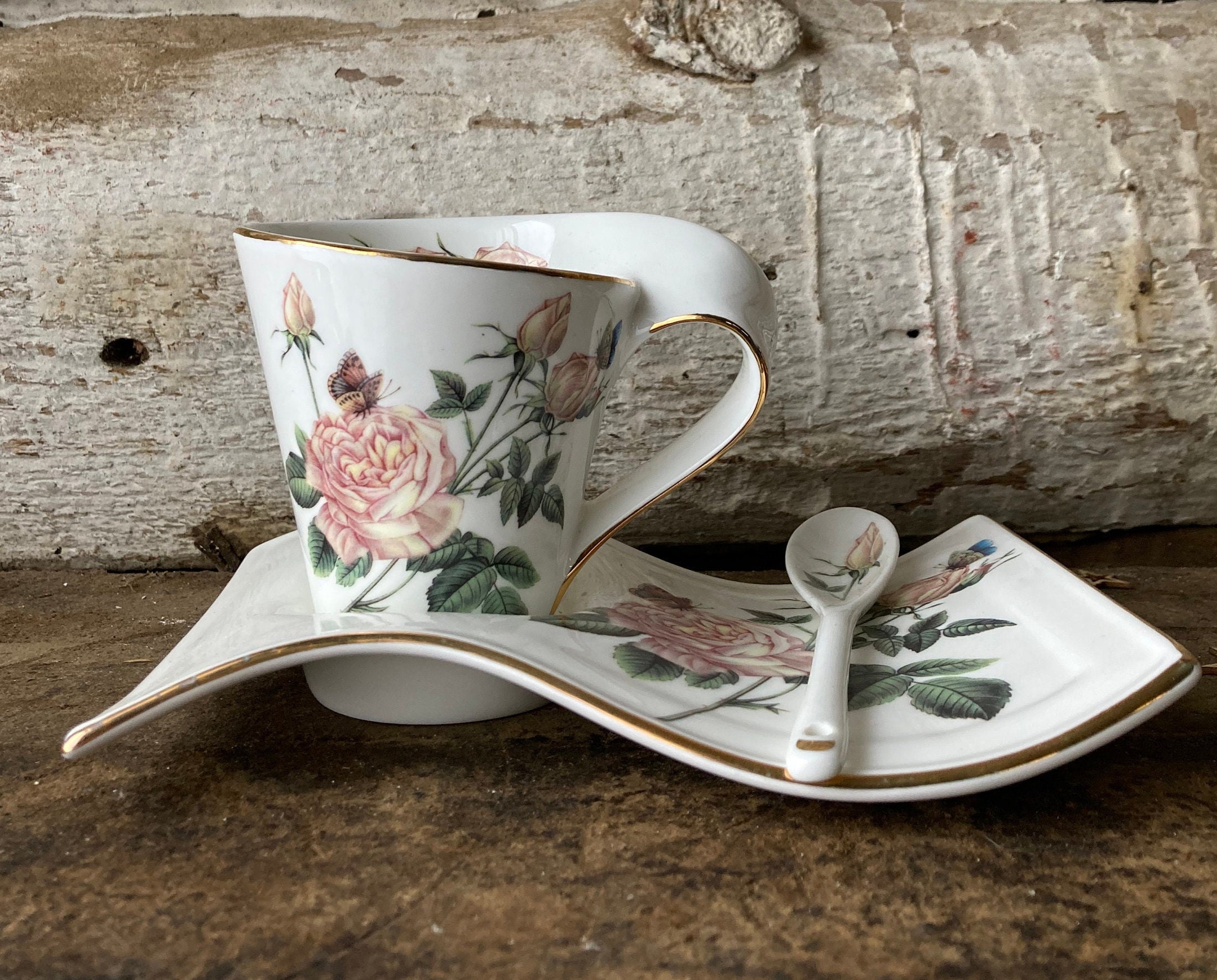 Matching Tea Set Adeline Made in England Mug Unique Handled Mug English ...