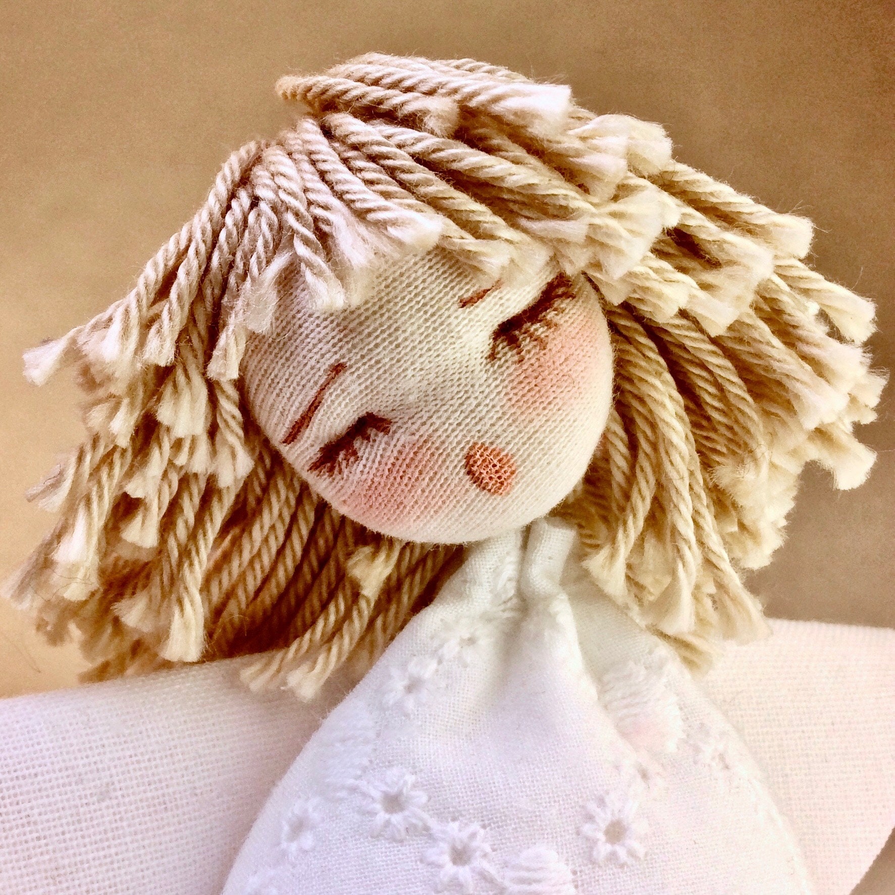 Collectible rag doll as Wedding favor Flower-bouquet | Etsy