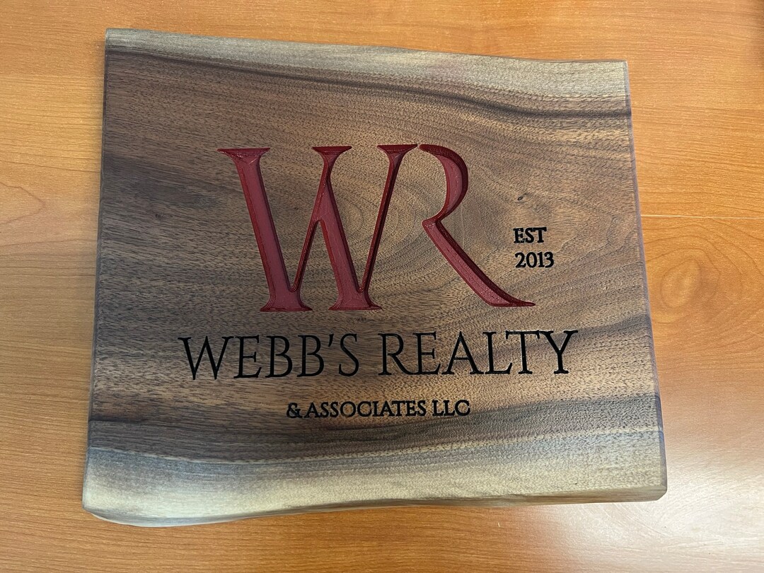 Custom Business Signs Walnut - Etsy