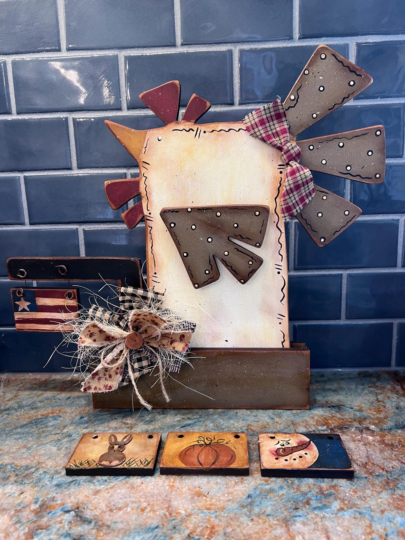 Chicken Shelf Sitter With Interchangeable Flag - Etsy
