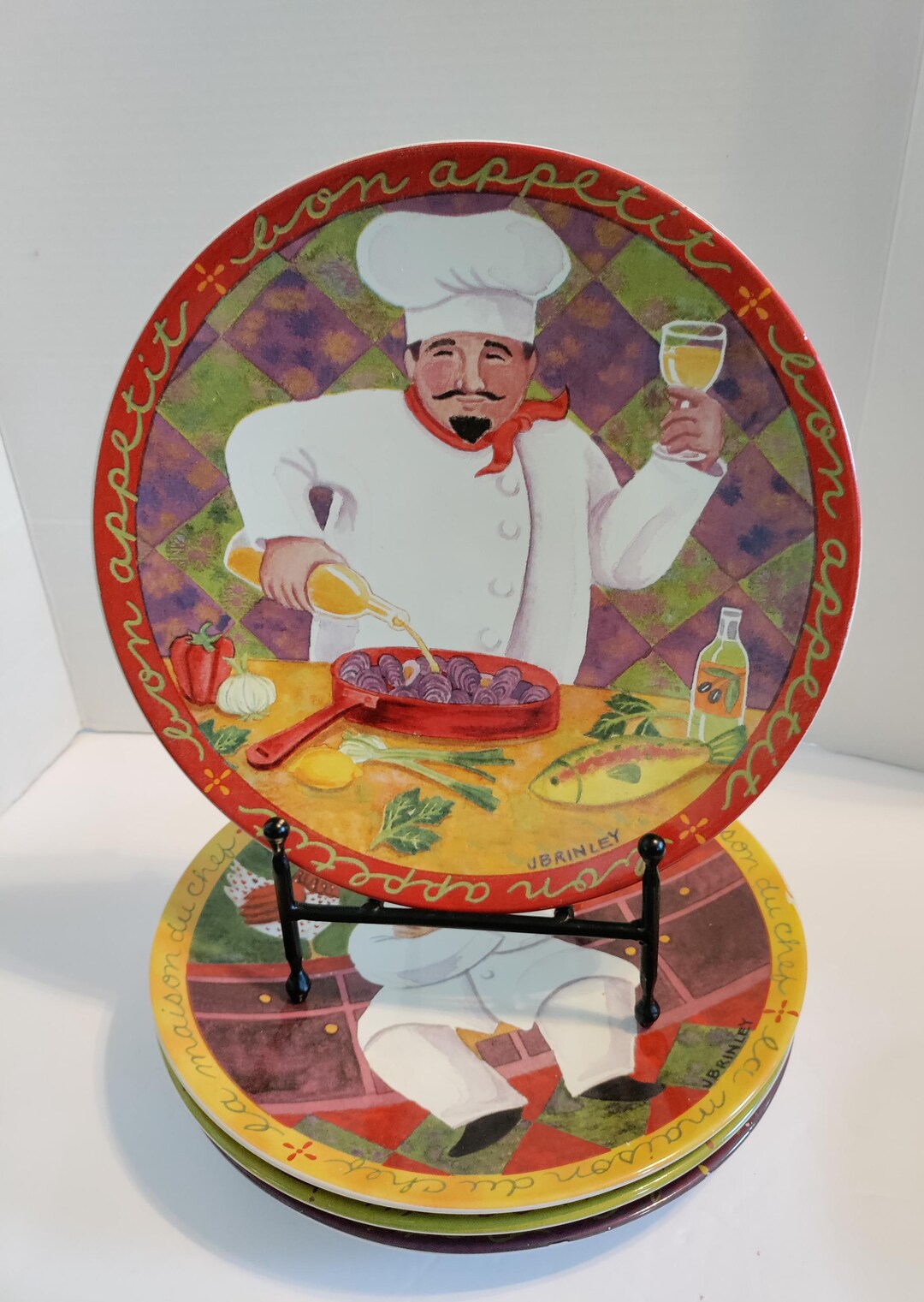 5 Certified International Chef 4 Dinner Plates 1 Salad Plate Great ...