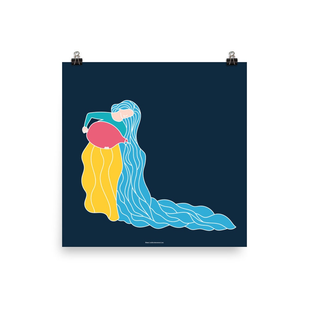 Astghik Print Armenian Mythology - Etsy