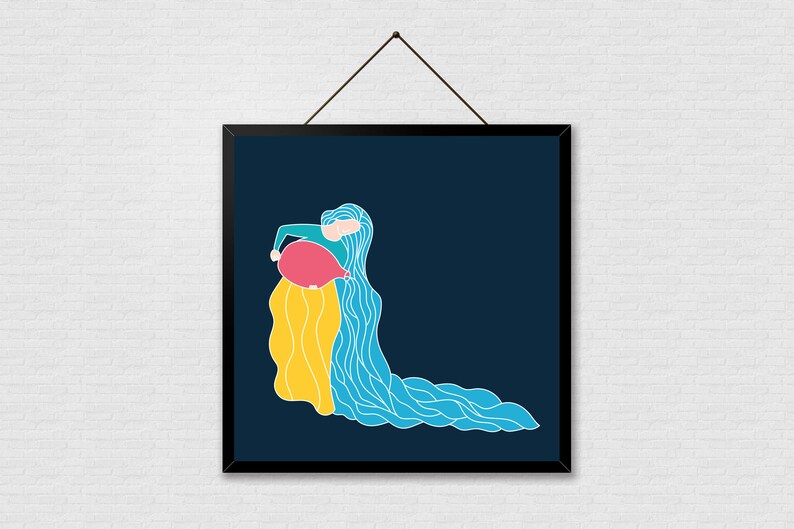 Astghik Print Armenian Mythology - Etsy