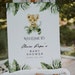 Lion Cub Baby Shower Welcome Poster Sing, Editable Welcome Sign, Safari ...