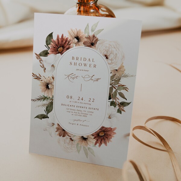 Bohemian Invite - Etsy