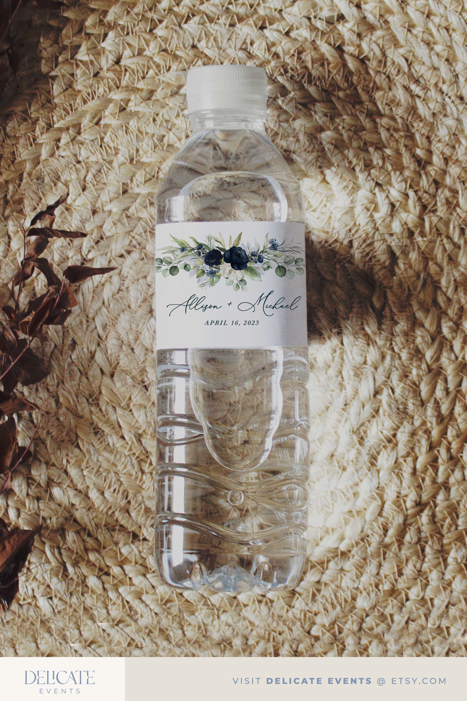 Water Bottle Label Template Printable Water Bottle Sticker - Etsy