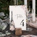 Paris Table Number Template Editable Table Number Paris - Etsy