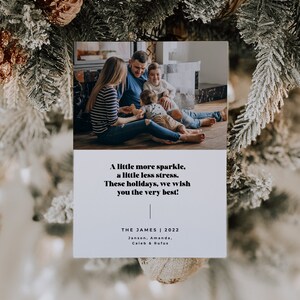Pine Tree Holiday Card Multi Photo Holiday Card Template - Etsy
