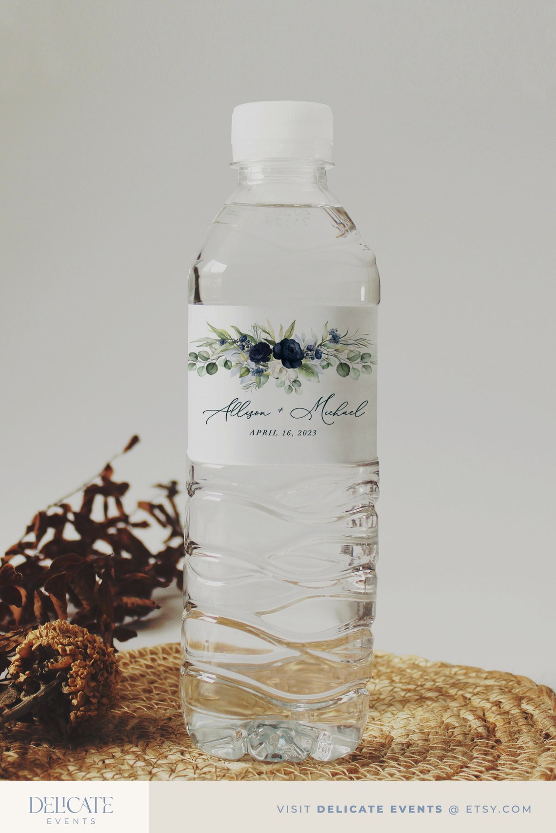 Water Bottle Label Template Printable Water Bottle Sticker - Etsy