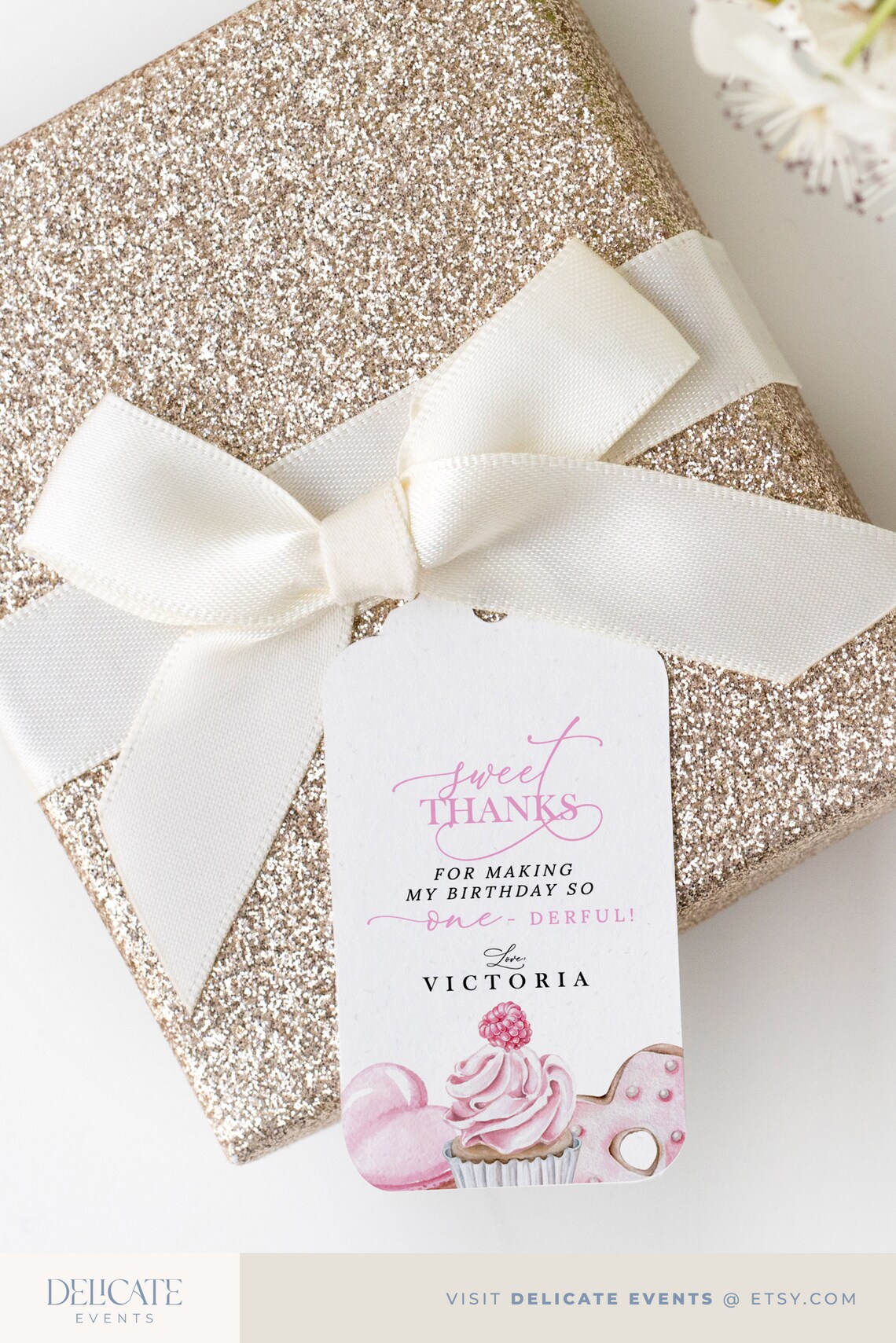 Sweet Thanks Printable Tag 1st Birthday Favor Tag Template | Etsy