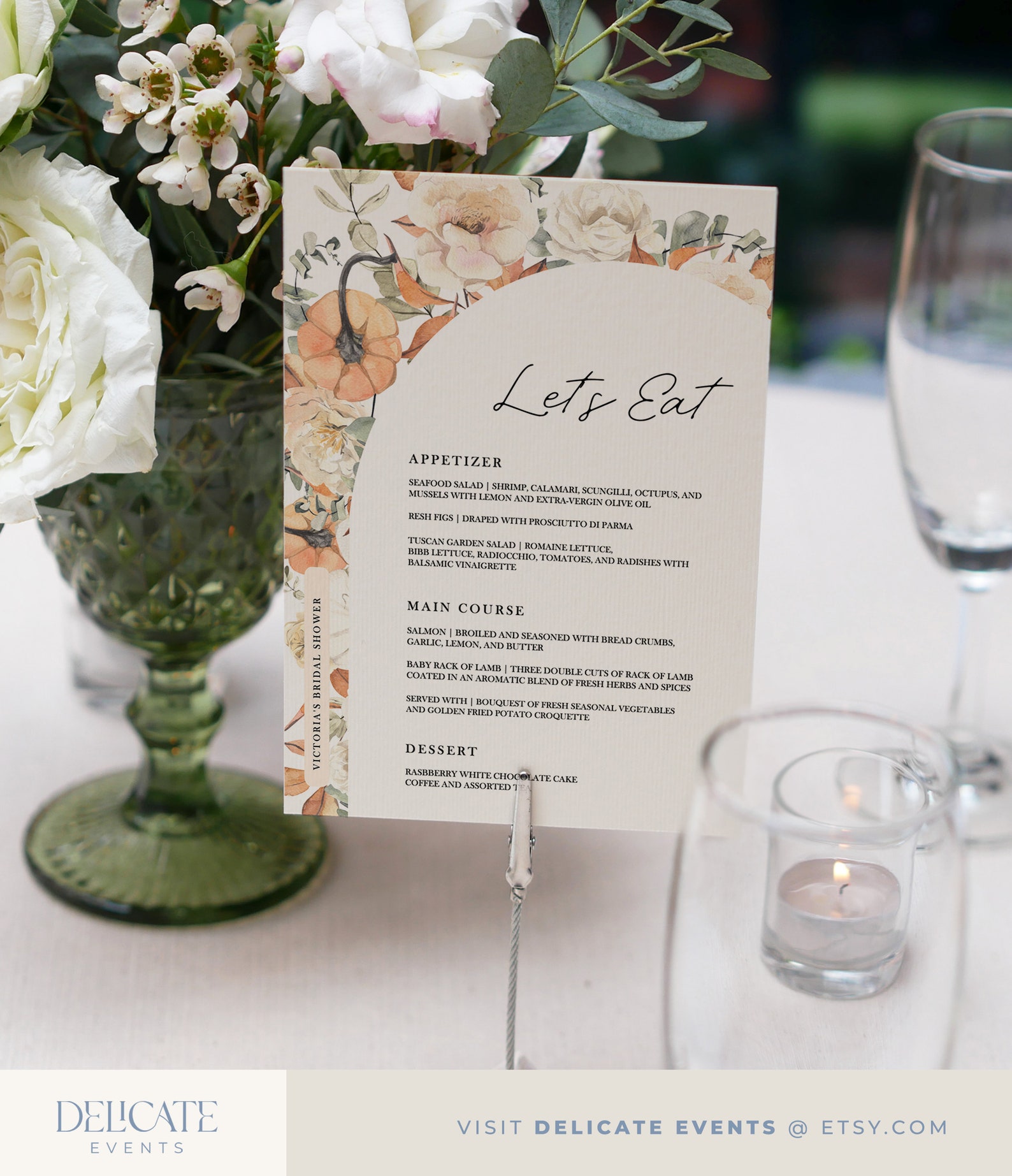 Fall Menu Template Editable Fall Menu Template DIY Menu - Etsy