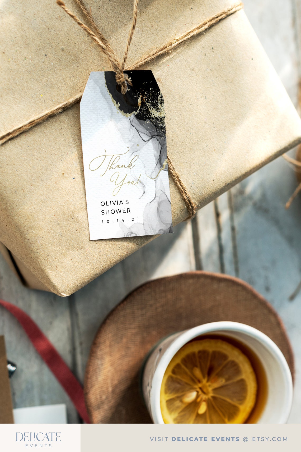 EDITABLE Tags Instant Download Thank You Tag Template Modern - Etsy